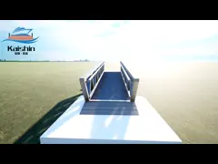 China Marina Floating Dock Aluminum Gangways With UHMW Rollers Rubber Block Accessories Aluminum Ramps Floating Pontoon Bridge for sale