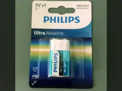 PHILIPS 9 Volt Everyday Alkaline Batteries For Power Hungry Devices