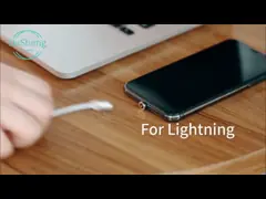 Magnetic LED 1m USB 2.0 Charging Cable For Micro Type C Lightning
