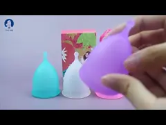 Tampon And Pad Alternative Menstrual Reusable Period Cup Purple Large