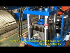 YX40-40 batten machine with 45 degree angle cut