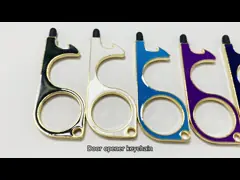 Eight color zinc alloy material multifunctional door opener