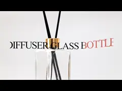 Clear Crystal 8 Ounce 240ml Square Diffuser Bottles