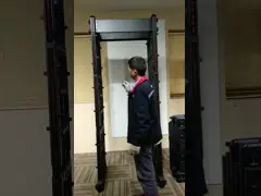 Portable and foldable Walk Through metal detector