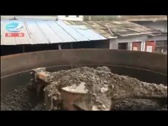 China Friction Pan Mixer Machine JZM Friction Concrete Driven By Rubber Roller for sale