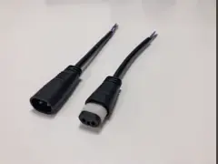 Small Flat Connector 2 Core Male And Female Waterproof Connector