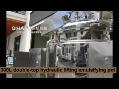 Lifting Movable High Shear Emulsifier Mixer Machine For Semi Soild