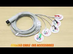 Medical Consumable 12 Pin 5 Lead ECG Cable For PH
