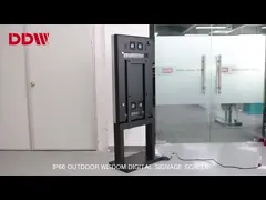 IP66 floor stand ultra thin outdoor digital signage
