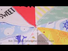 Unisex Super Soft Organic Cotton Drool Bibs For Newborn Baby