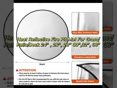Factory Wholesale Heat Proof Mat For Fire Pit, Deck, Grass, Concrete