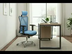 2 Cotton Ergo Desk Chair Swivel Mesh With Waist Pillow