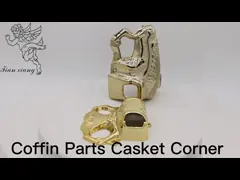 葬儀用プラスチック棺コーナー PP/ABS素材 17kg/16kg 金