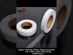 Белый двойной полиамид стороны горячий плавит слипчивую сеть 150gsm