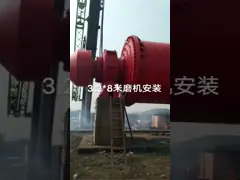 Equipamento de mineração seco deslizante dobro do moinho de bola do cimento para a planta da redução