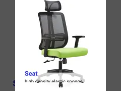 Nylon Base Mesh Office Chair With Headrest