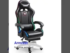 Linkage Armrest 320 Nylon Foot High Back Computer Chair With Lumbar Support
