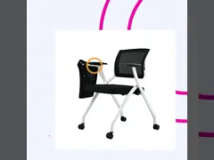 Synthetic PP Student Conference Room Chairs With Writing Tablet