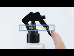 China 0.12cc 24/410 Trigger Bottle Spray 28mm Spray Trigger Smooth Ribber Closure for sale