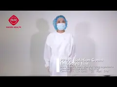 PP+PE Enbossed Film Isolation Gown