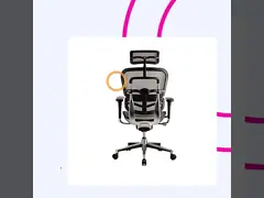 3D Armrests Ample Ergonomic Reclining Office Chair Back Support