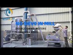 Double Grinding Discs Powder Grinder Machine 40 To 1000 Mesh Fineness Automatic