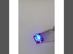 commutateur de bouton poussoir de 15x15 LED 30mA 30VDC avec le chapeau sculpté