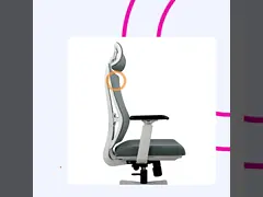PU Mute Castor Ergonomic Office Chair