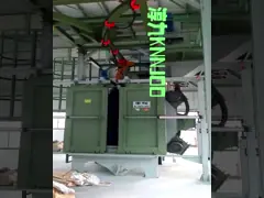 Y Track Hanger Shot Blasting Machine For Alloy Parts Surface Cleaning