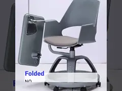 Gray Frame Modern Swivel Classroom Chairs With Tablet 18kg