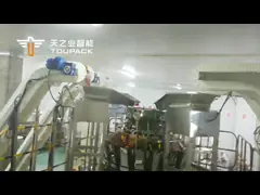 Case sharing Dried bean curd mixed weighing and bagging system