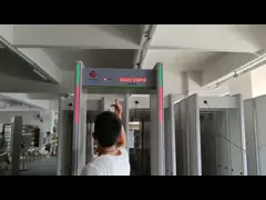 China Touch Screen Door Frame Metal Detector , Pass Through Metal Detector 24 Detecting Zone for sale