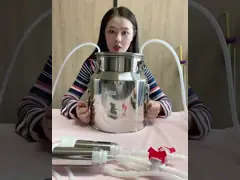 China 7L 14L Pulsation Vacuum Pump Milker SS Goat Milking Machines for sale