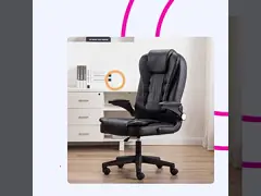 Office Revolving 50mm PU Castors PVC Leather Chair 280mm Nylon Base