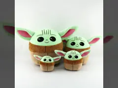 10 13 20 26cm Height PP Cotton Stuffing Yoda Plush Toy For Kids