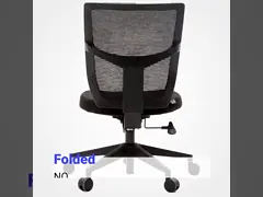 Genuine Leather Swivel Mid Back Computer Chair Without Armrest
