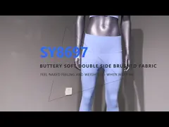 220gsm Yoga Leggings And Sports Bra Longline Sports Bra SGS