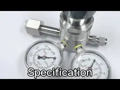 China R11 Series PCTFE Gas Pressure Regulator with 1/4" NPT Connection and Single-Stage Diaphragm Structure for sale