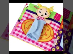 BSCI Polyester 9 Sensory Items Activity Books For Infants