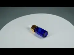 10ml Blue color Essential Oil Glass Bottle With Rubber Dropper Cap