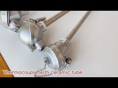 Thermocouple with ceramic tube