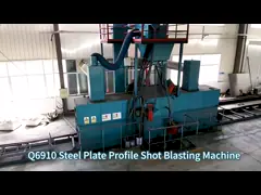 roller conveyor shot blasting machine
