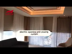 motorized smooth open close sun proof soft vertical blind