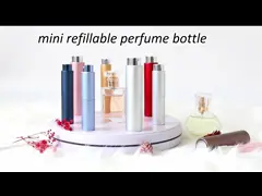 Wholesale Luxury Small Silver Refillable Perfume Atomiser Travel Spray bottle 8ml