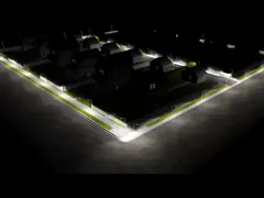 control de tiempo del sensor de la fotocélula del alumbrado público de 60W Lumileds 5050 LED