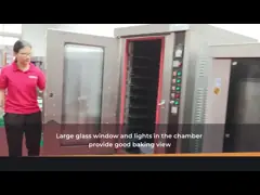 Ten Trays Commercial Stainless Steel Convection Bakery Oven With Strong Wheel