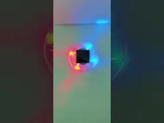 underground solar road studs flashed synchronously by GPS