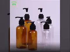 300ML Shampoo Pump Dispenser Bottle Amber Color for Body Lotion