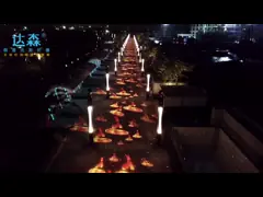 LED Digital Gobo Projector Flood Light On Stand Portable