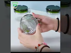 Fuyun 120ml/170ml/220ml food grade storage plastic jar with green cap